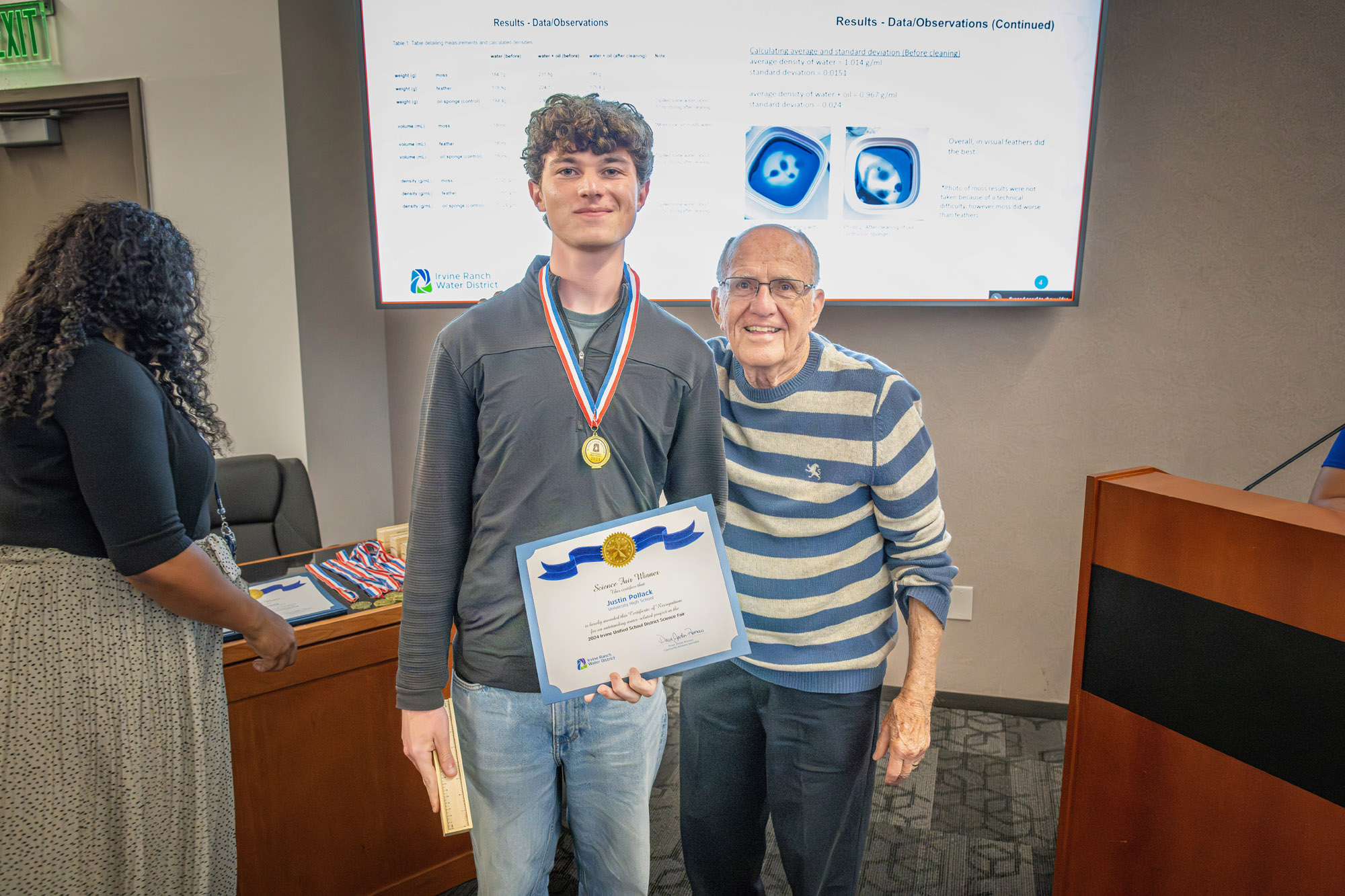 IRWD honors young scientists as part of annual IUSD Science Fair